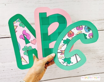 St. Patrick's Day Bulletin Board Letters , March Bulletin Board ...