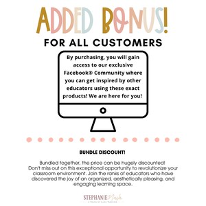 Boho Rainbow Classroom Decor Neutral Rainbow Decor Bundle - Etsy