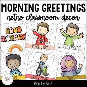 Retro Classroom Decor | Morning Greeting Posters - Etsy