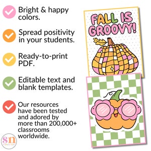 Fall Bulletin Board Classroom Posters | Editable - Etsy