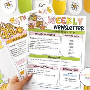 Fall Newsletters | September Newsletter | Class Newsletter Template ...