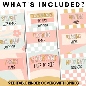 Calm Pastel Classroom Decor | Binder Covers & Helpful Forms | Editable ...