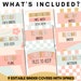 Calm Pastel Classroom Decor | Binder Covers & Helpful Forms | Editable ...