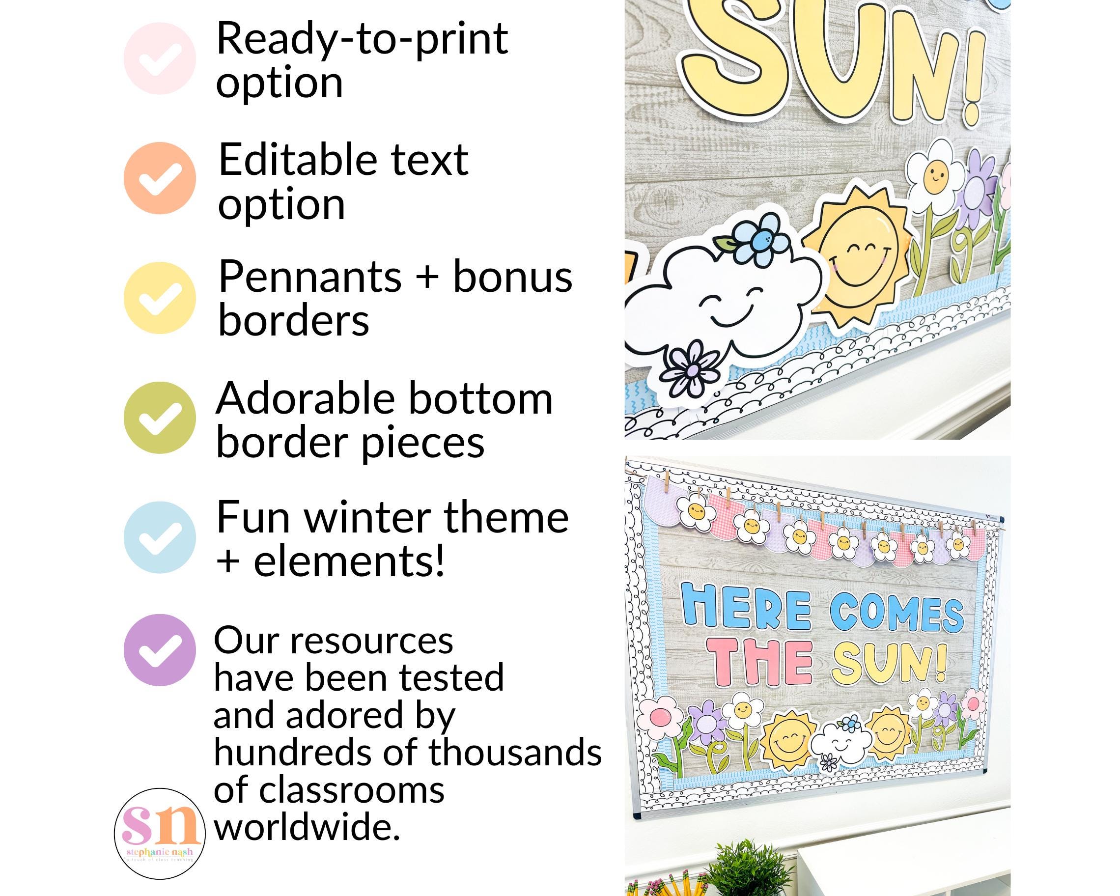 Spring Bulletin Boards, April Bulletin Display for the Classroom, Here ...