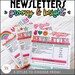 Groovy Classroom Decor | Newsletters - Etsy