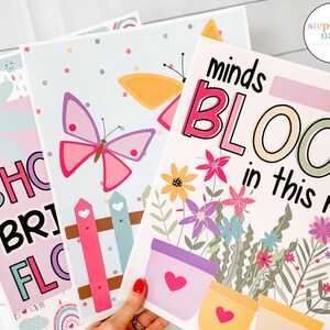 Spring Classroom Decor | Spring Bulletin Letters | Spring Door Decor ...
