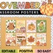 Thanksgiving Bulletin Board Posters | Editable | Classroom Posters ...