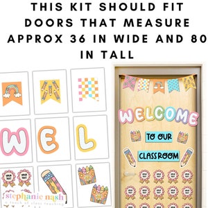 Welcome Back to School Door Decor | Classroom Door Decoration | August ...