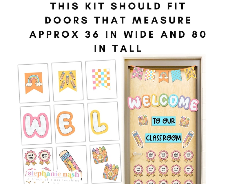 Welcome Back to School Door Decor | Classroom Door Decoration | August ...