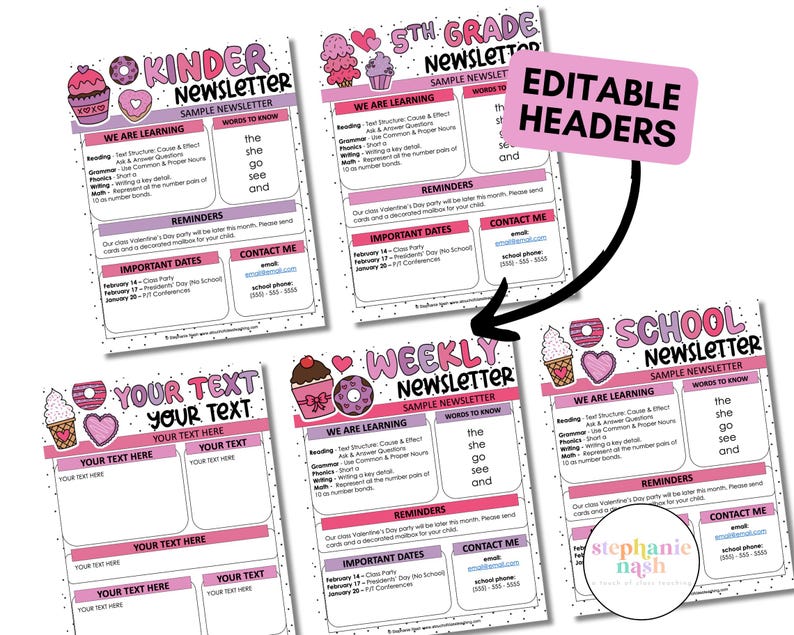 February Newsletters | Valentines Day Newsletter | February Newsletter ...