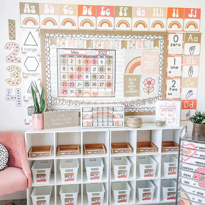 Retro Classroom Decor Bundle - Etsy