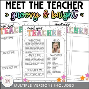 Groovy Classroom Decor | Meet the Teacher Templates - Etsy