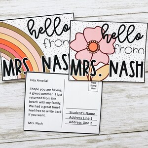 Retro Classroom Decor | Postcards - Etsy