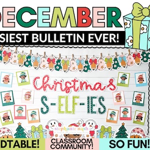 Christmas Bulletin Board | December Bulletin Board With Student Photos ...
