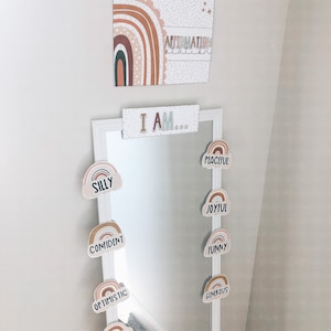 Boho Rainbow Classroom Affirmation Station - Etsy