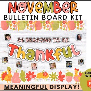 Thanksgiving Bulletin Board | November Bulletin Board for the Classroom ...