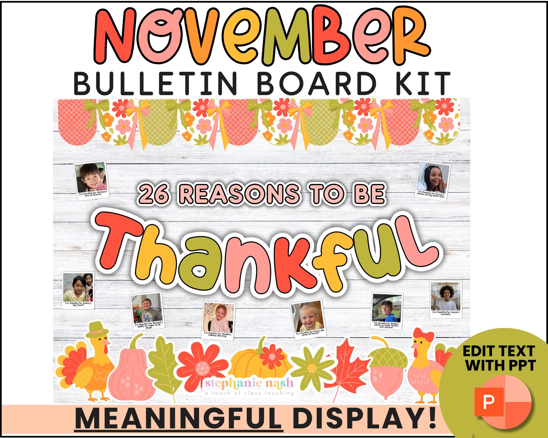 Thanksgiving Bulletin Board | November Bulletin Board for the Classroom ...