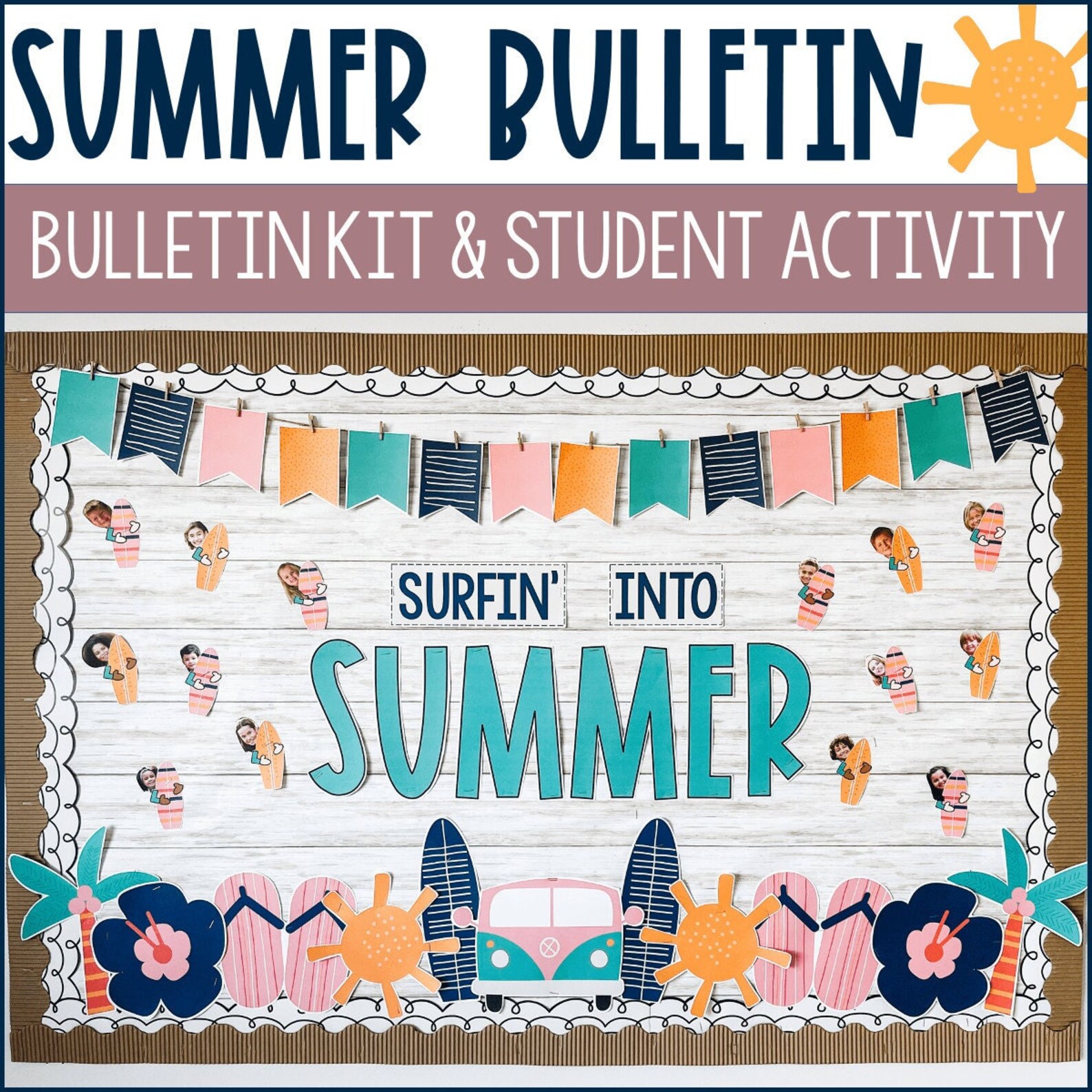 Summer End of the Year Bulletin Board Kit - Etsy