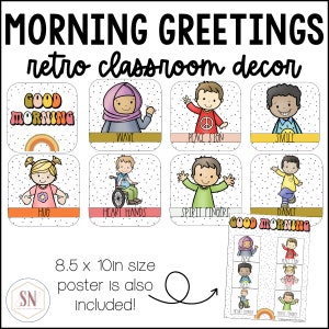 Retro Classroom Decor | Morning Greeting Posters - Etsy