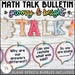 Groovy Classroom Decor Math Talk Bulletin Board Student Cards - Etsy