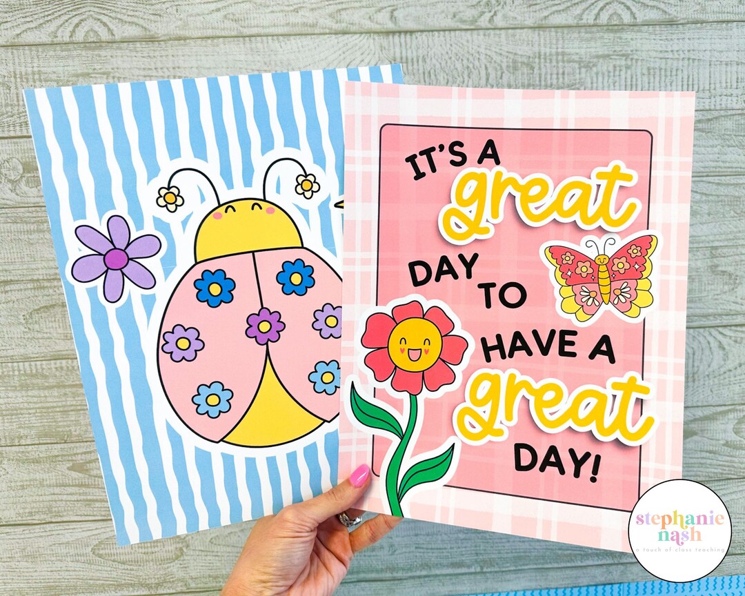 Spring Classroom Poster Set | April Bulletin Board Decor (digital ...