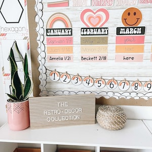 Retro Classroom Decor | Bundle - Etsy