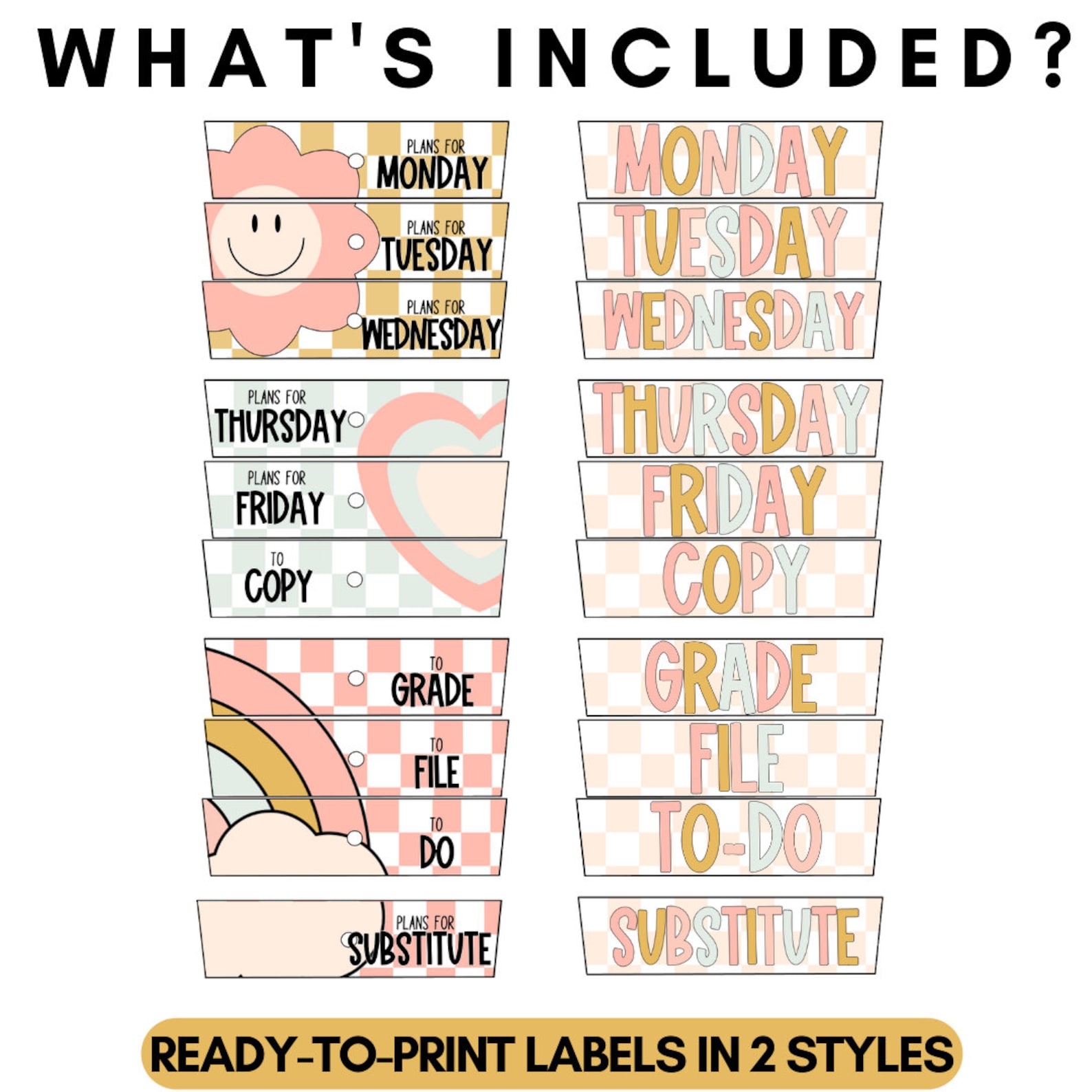 Calm Pastel Classroom Decor | 10-drawer Cart Labels & 12 Drawer Cart ...
