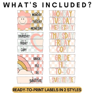 Calm Pastel Classroom Decor | 10-drawer Cart Labels & 12 Drawer Cart ...