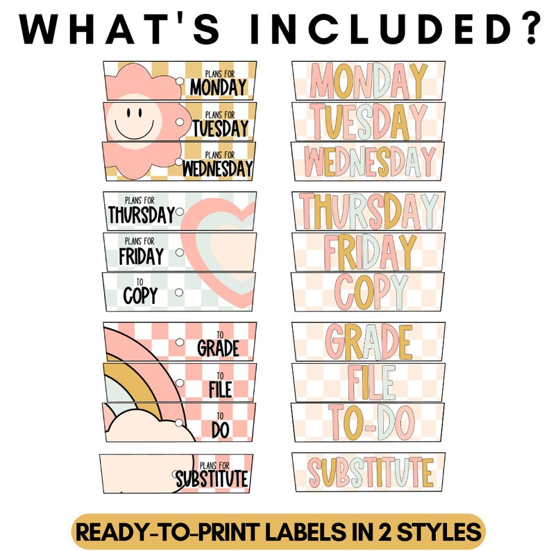 Calm Pastel Classroom Decor | 10-drawer Cart Labels & 12 Drawer Cart ...