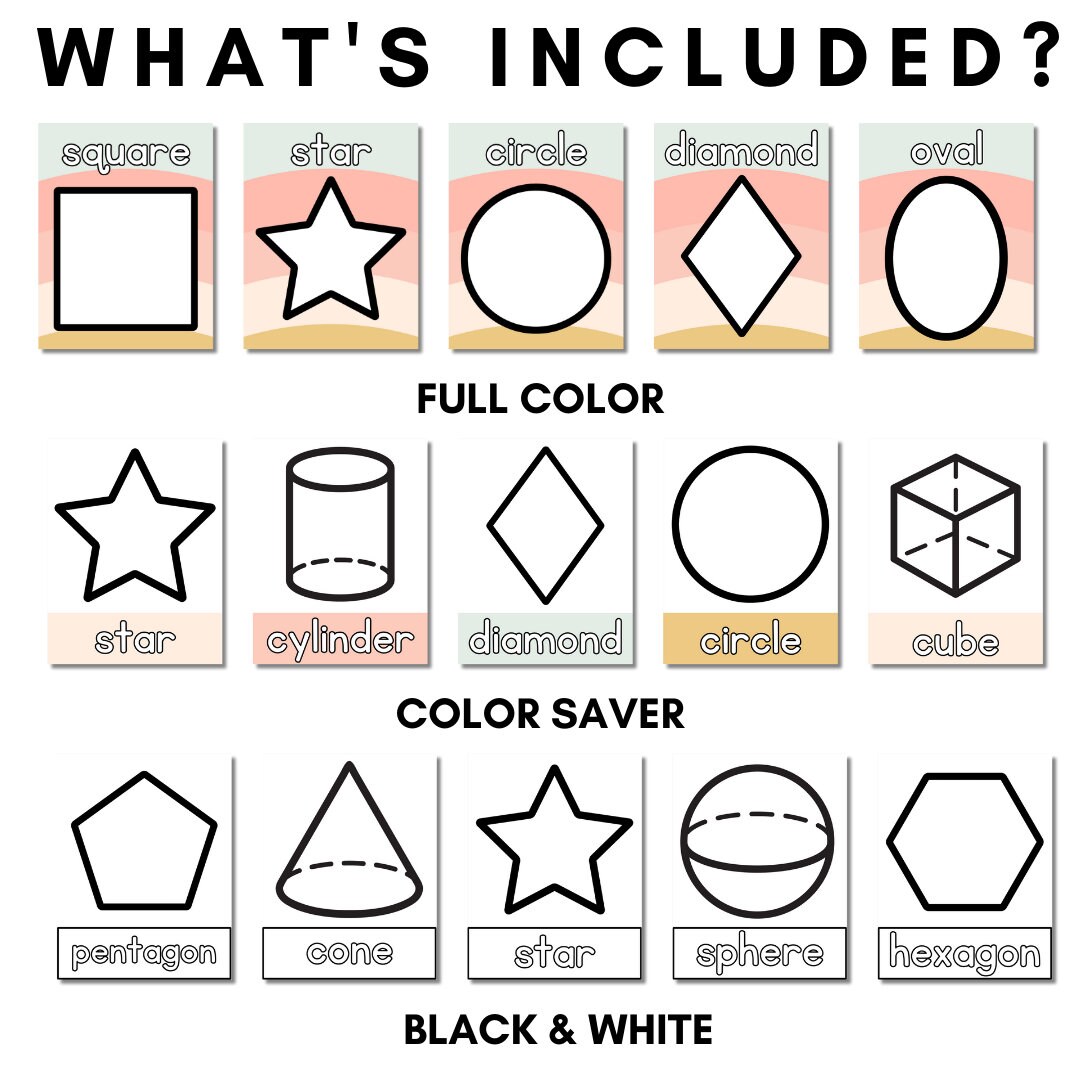 Calm Pastel Classroom Decor | 2D & 3D Shapes Posters | Editable | *NEW ...
