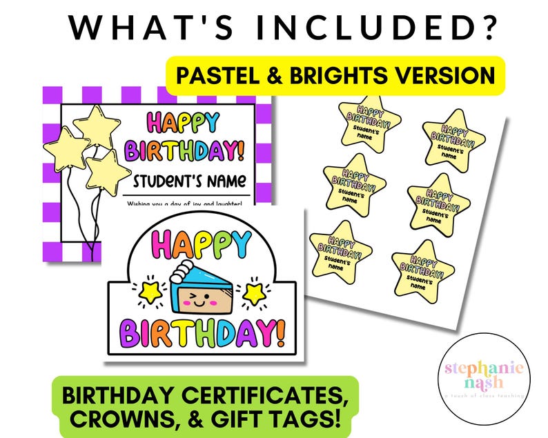 Classroom Birthday Kit | Classroom Birthday Crown | Birthday Crown ...