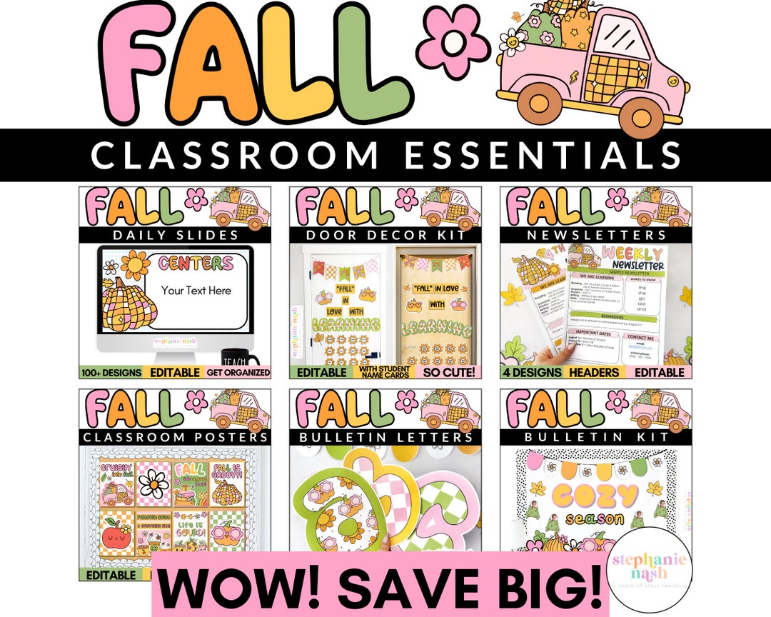 Fall Classroom Decor | Fall Classroom Essentials Bundle | Fall ...