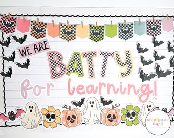 Halloween Bulletin Board Posters | Editable | Halloween Classroom Decor ...