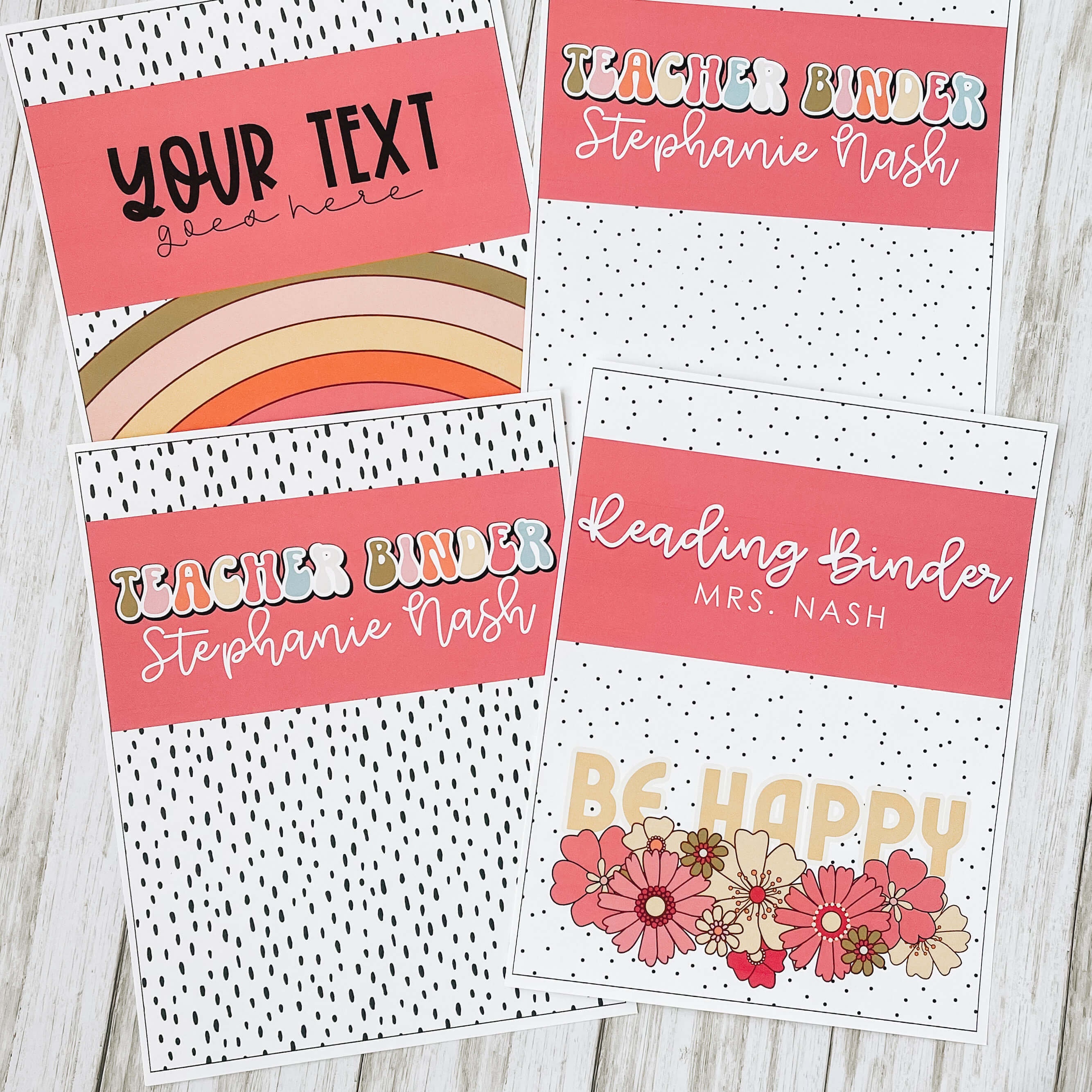 Retro Classroom Decor Binder Covers Calendars & Classroom - Etsy