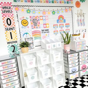 Bright Classroom Decor Bundle Retro Classroom Decor Groovy Classroom ...