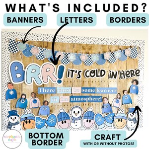 Winter Bulletin Board | January Bulletin Board With Student Photos ...