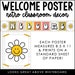 Retro Classroom Decor Welcome Poster - Etsy