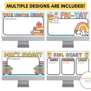 Daily Classroom Slides | First Day of School Slides| Welcome & Good ...