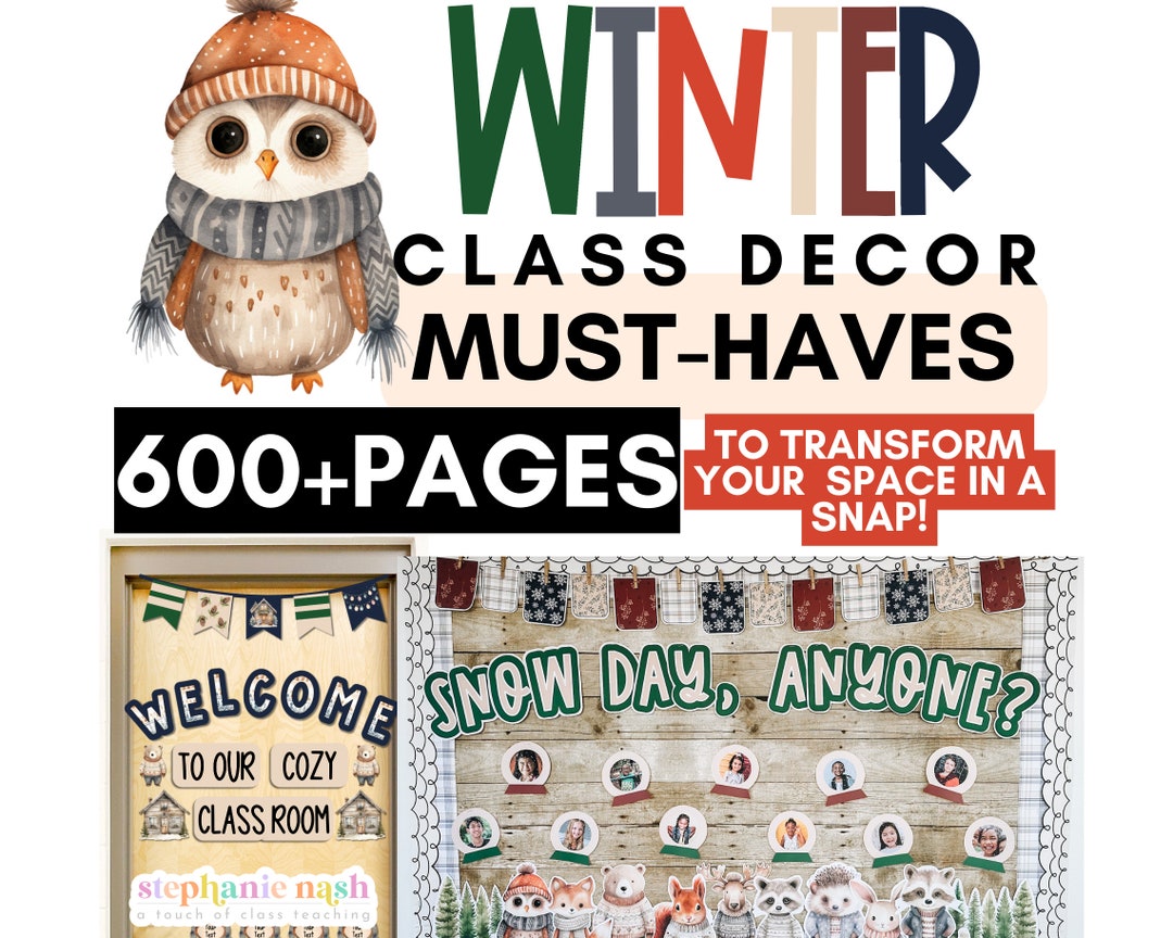 Winter Classroom Decor | Winter Door Decor | Winter Bulletin Board ...