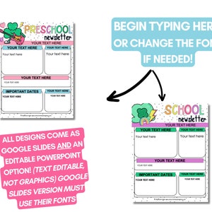 March Newsletters | St. Patrick's Day Newsletter | March Newsletter ...