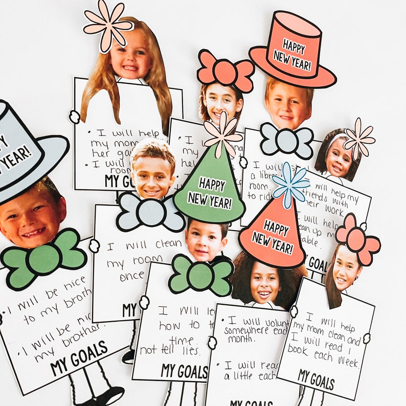 New Years Bulletin Board | Bulletin Board With Students' Photos | New ...