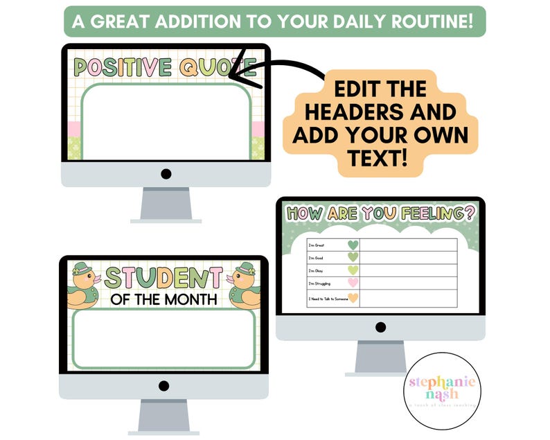 March Morning Slides | St. Patrick's Day Classroom Templates (editable ...