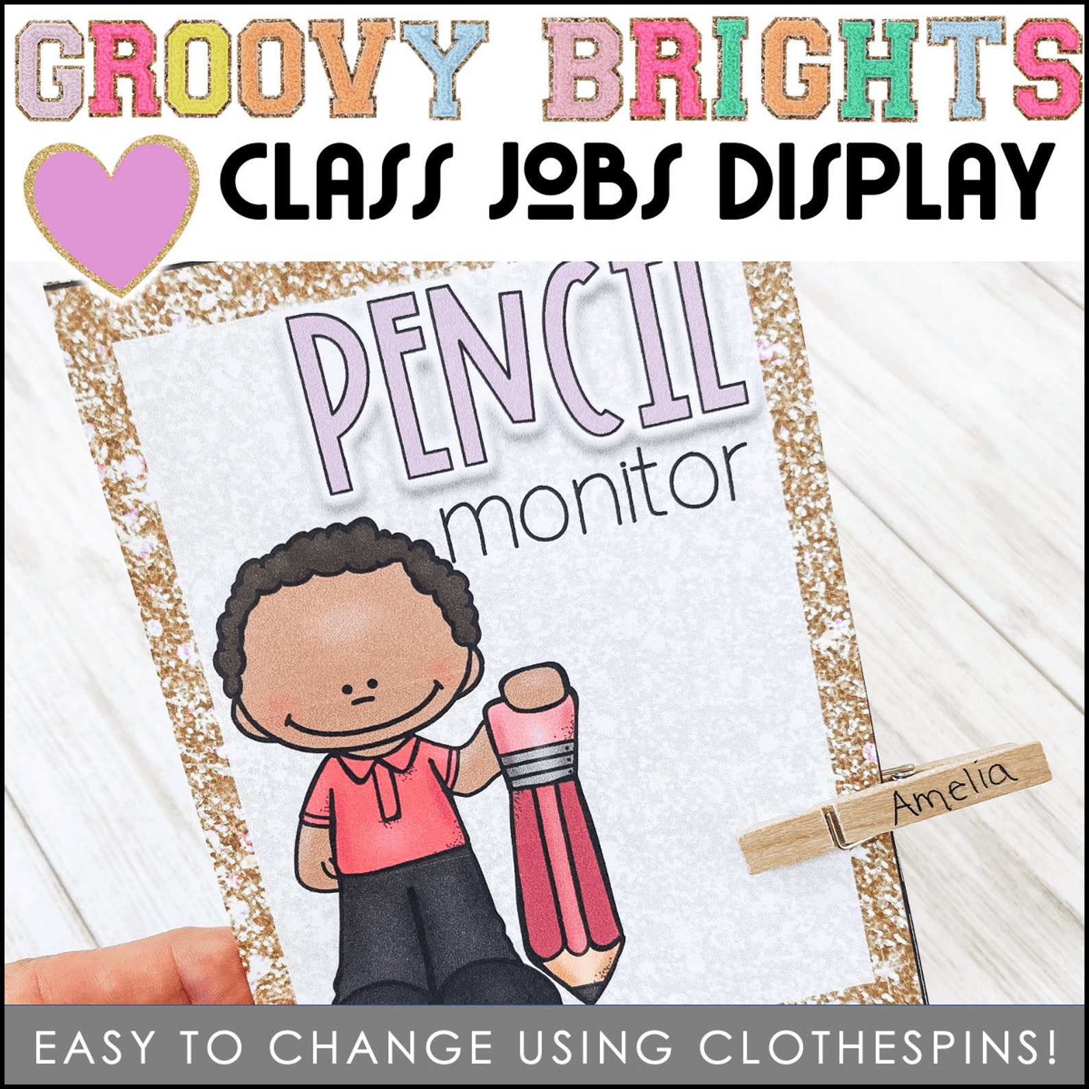 Groovy Classroom Decor | Class Jobs - Etsy