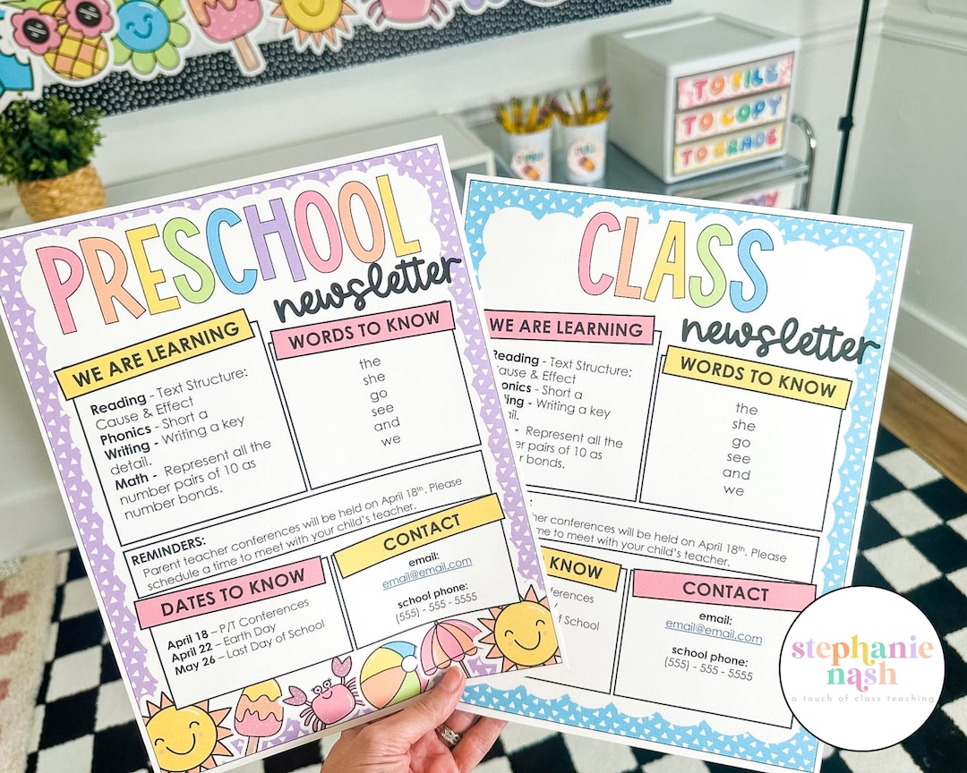 Classroom Newsletters | Newsletter Templates | Classroom Newsletter ...