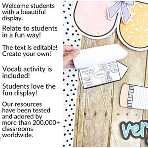 Demure Bulletin Board Kit | Composition Book | Vocabulary Activity ...