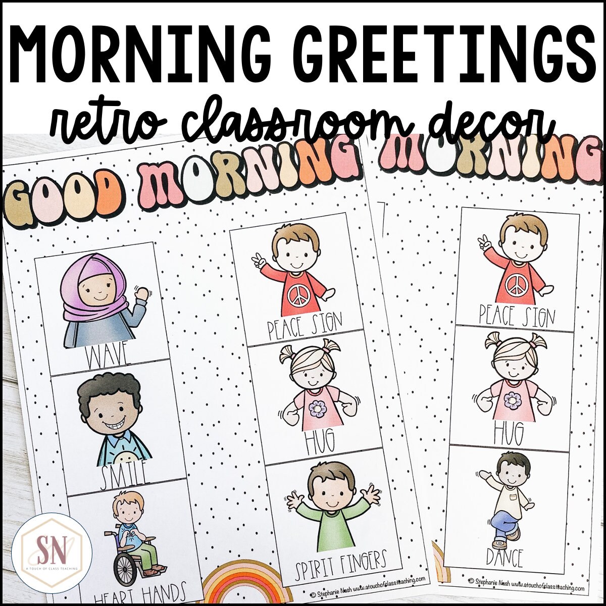 Retro Classroom Decor | Morning Greeting Posters - Etsy