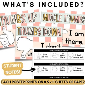Calm Pastel Classroom Decor | Levels of Understanding Posters ...