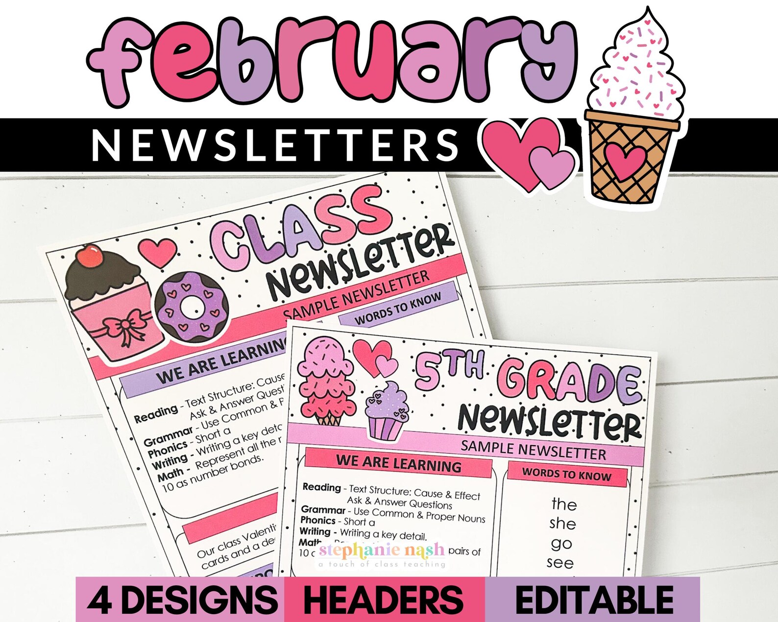 February Newsletters | Valentines Day Newsletter | February Newsletter ...
