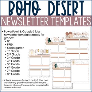 Boho Newsletter Templates - Etsy