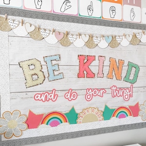 Kindness Bulletin Boards | Be Kind Bulletin Board | Varsity Patch ...